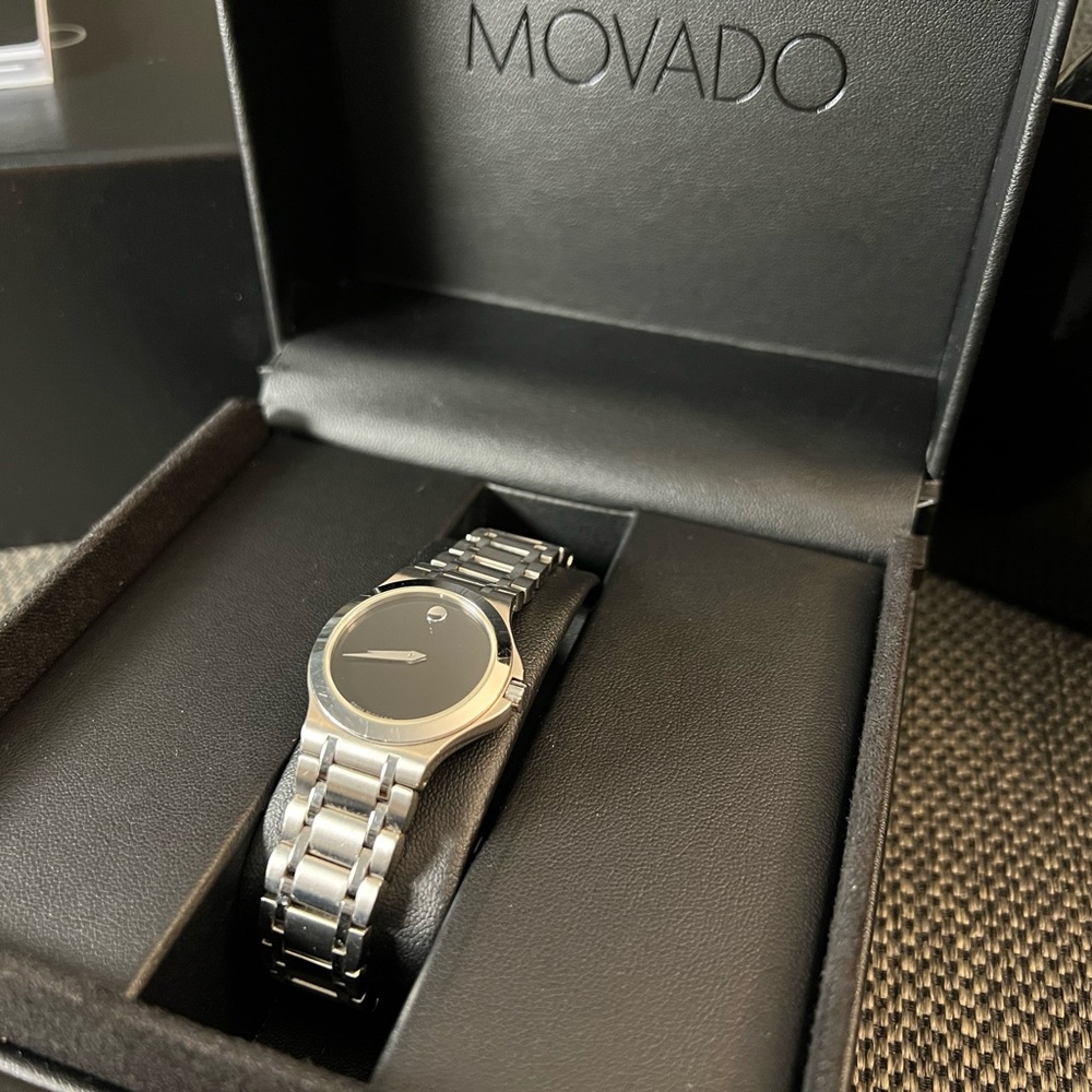 Movado Swiss Made Round Back Face Watch - Gem